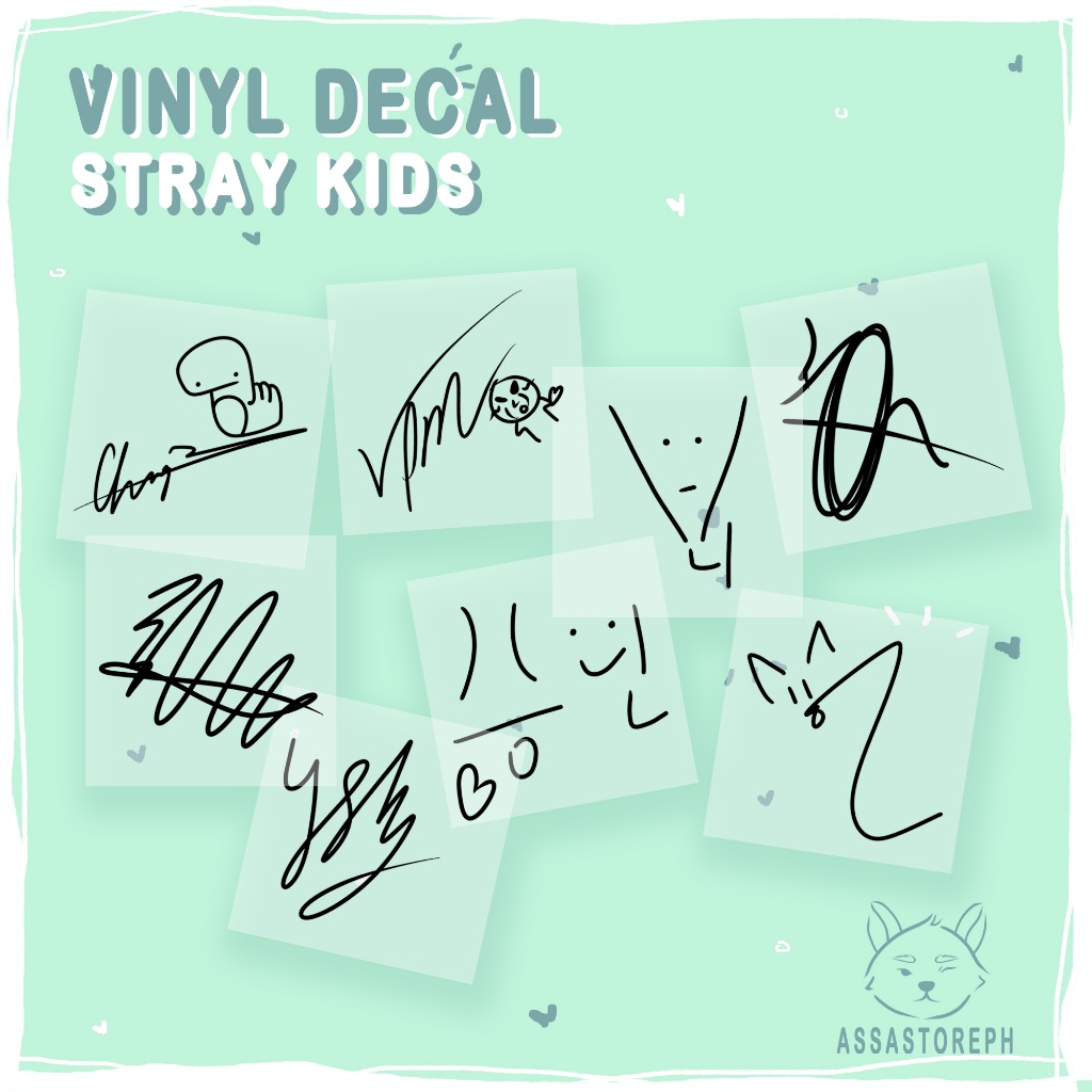 STRAY KIDS SKZ Signature Decal Waterproof Sticker | Assastoreph ...