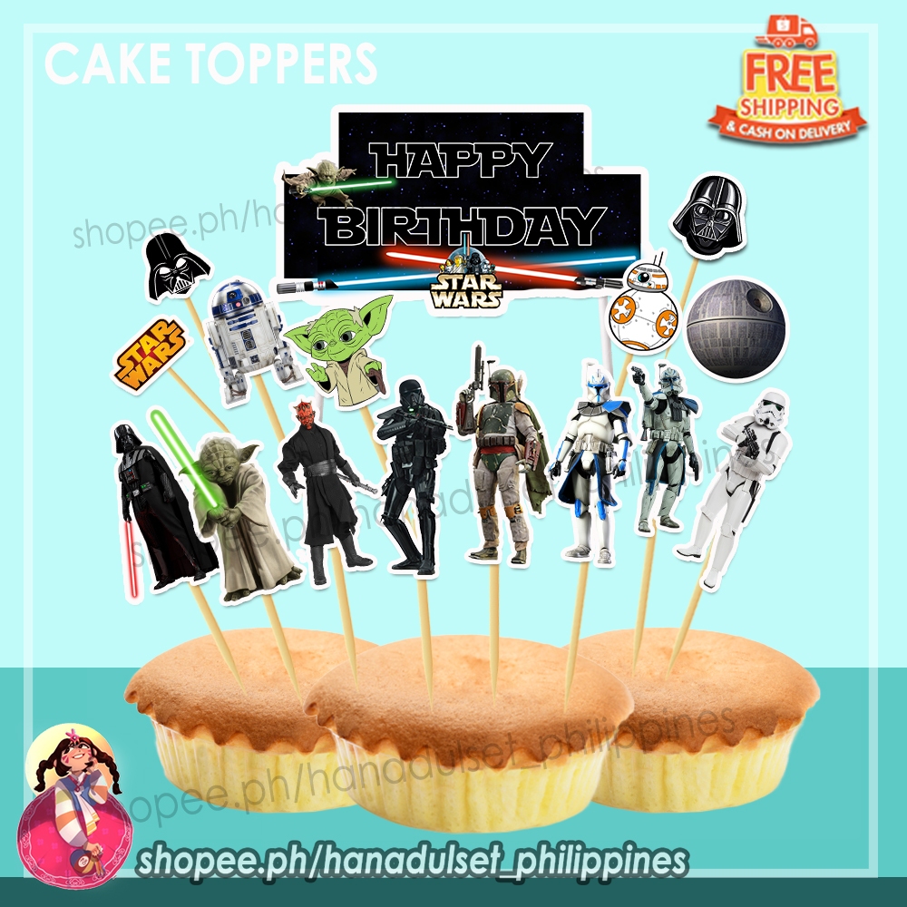 Star Wars Cake Topper SET Happy Birthday | Shopee Philippines