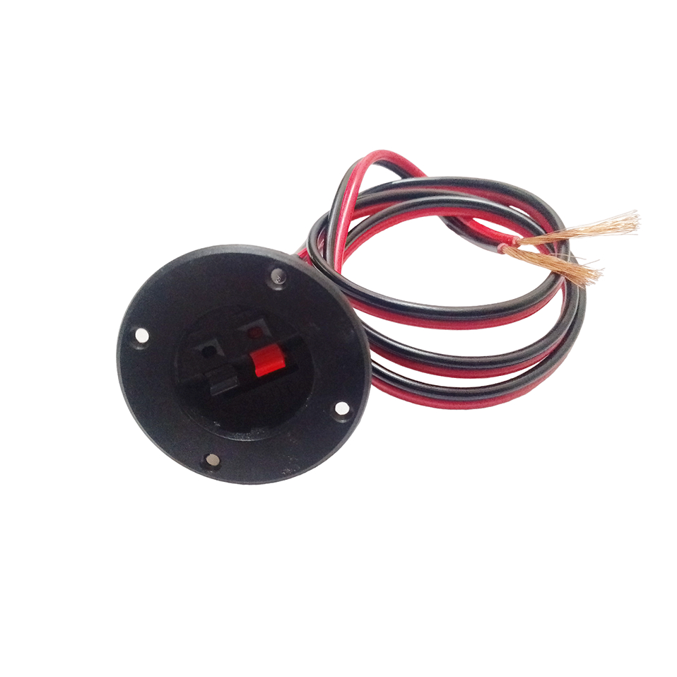 DIY ELECTRONICS SPEAKER TERMINAL CUP, 2.5x2.5inc 2-PIN ROUNDSPRING CLIP ...