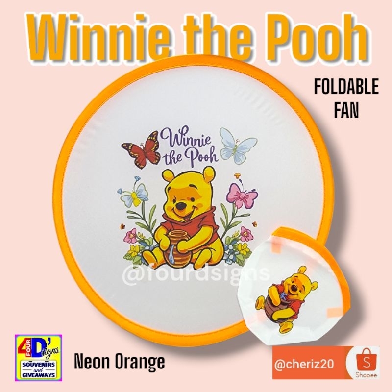 Winnie the Pooh Foldable fan (1pc.) | Shopee Philippines