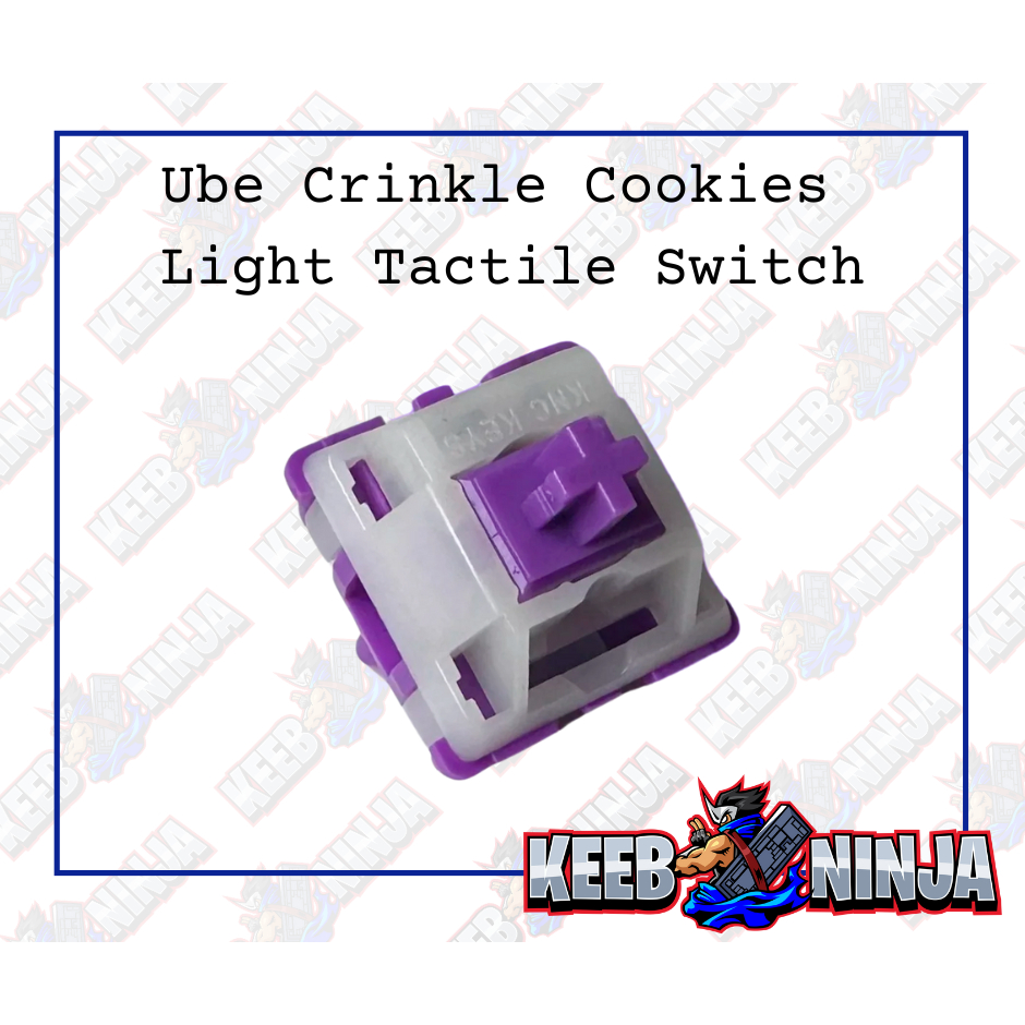 KNC Keys Ube Crinkle Cookies Light Tactile Switches (10 pieces ...