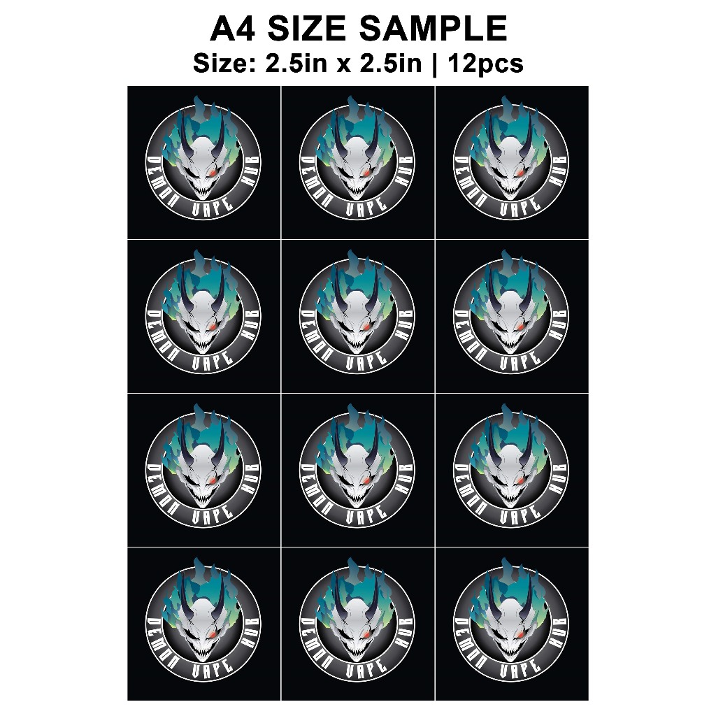 STICKERS per A4 | Clothing Line Sticker or Product Label Sticker ...