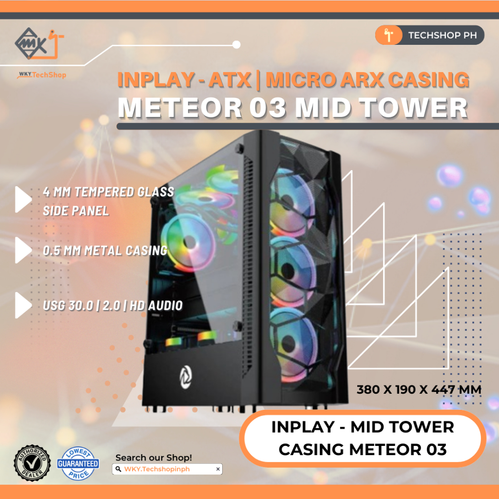 METEOR 03 | INPLAY ACRYLIC CASE | ATX | MICRO ATX | Shopee Philippines