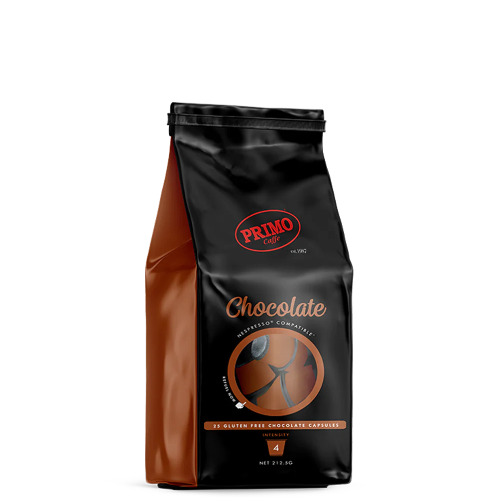 Primo Caffe Chocolate" Nespresso Compatible 25 IML Capsules | Shopee ...