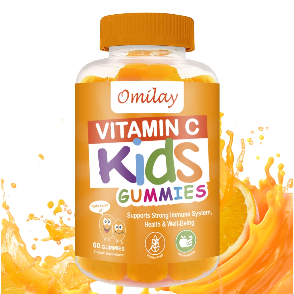 Omilay Vitamin C Kids Gummies Supplement Multivitamin Zine Gummy Health ...