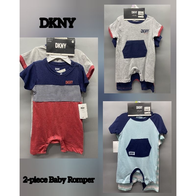 DKNY 2-pack Baby Romper 0-3month,3-6month,6-9month | Shopee Philippines
