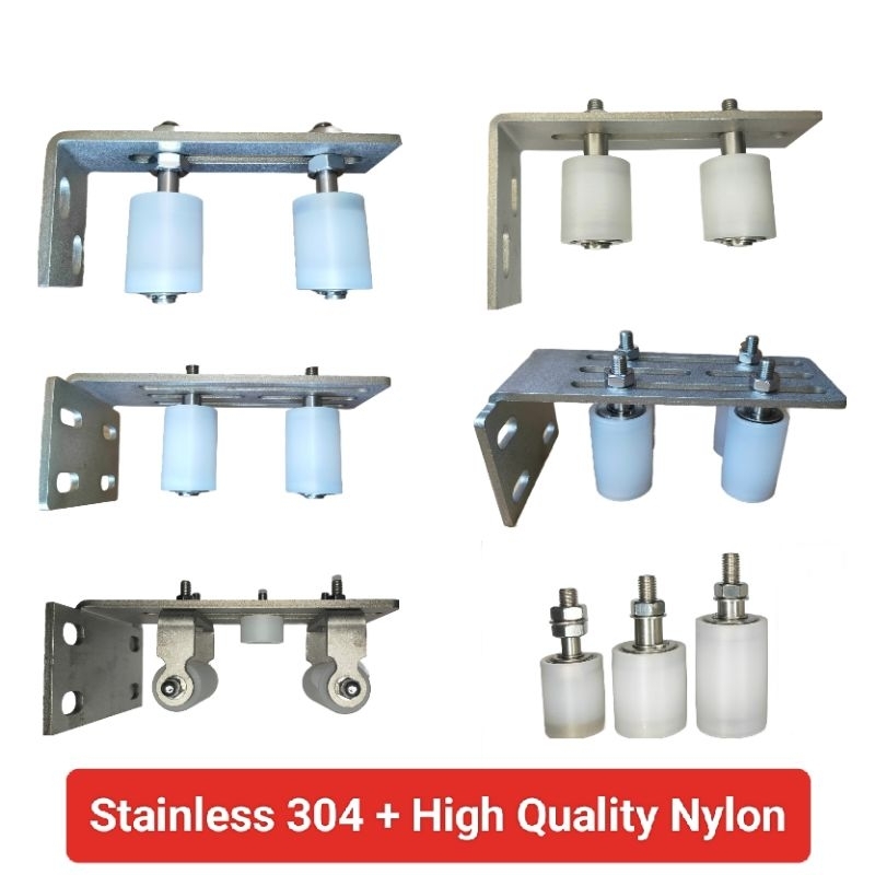 304 Stainless Steel Sliding Gate Top Guide Roller, High Quality Nylon ...