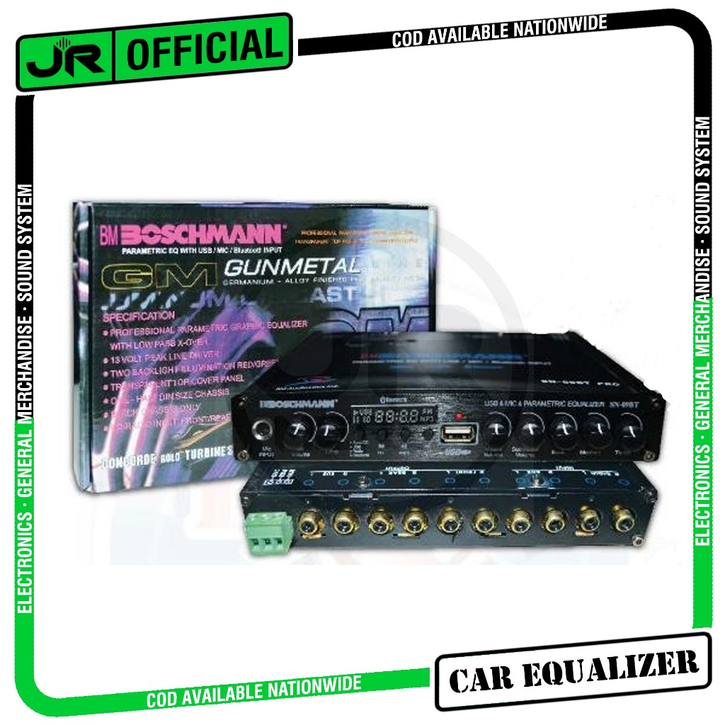 Boschmann (SN-09BT) Parametric Car Equalizer with USB Input ...