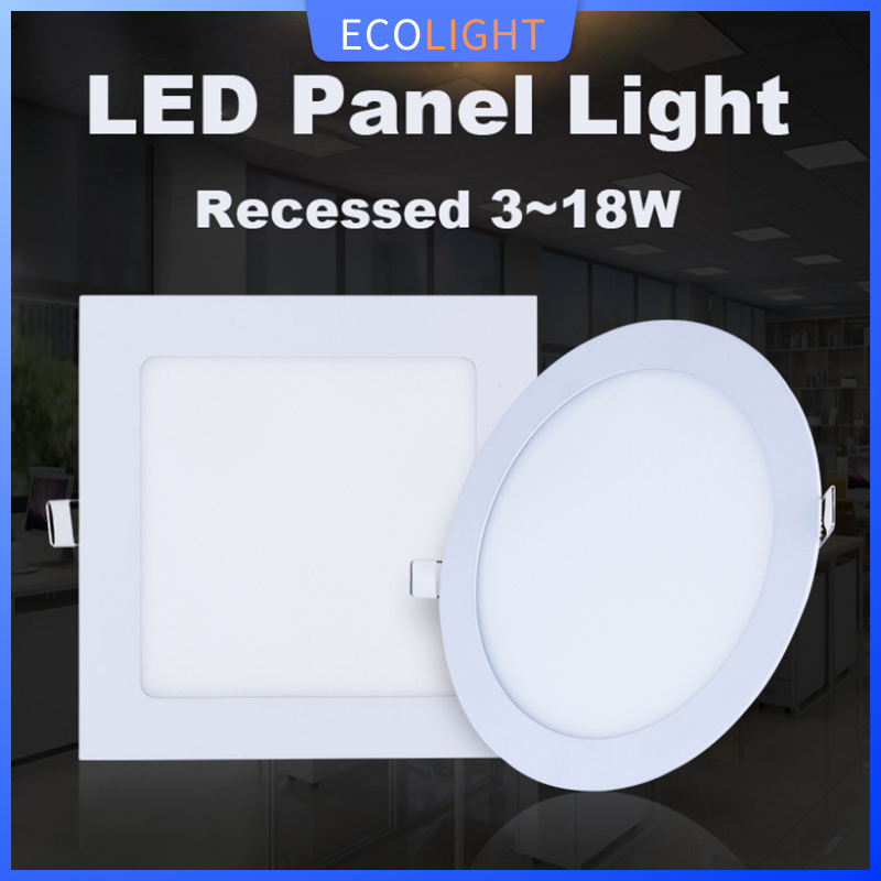 LED Pin light Tricolor Ceiling Light Panel Lights Round and Square Down ...