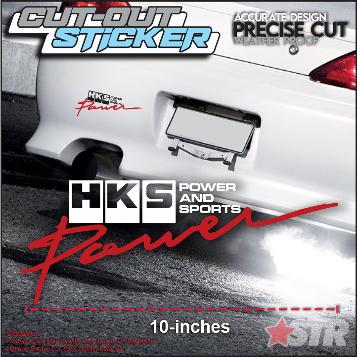 HKS Power Sticker Cut-out Waterproof | Shopee Philippines