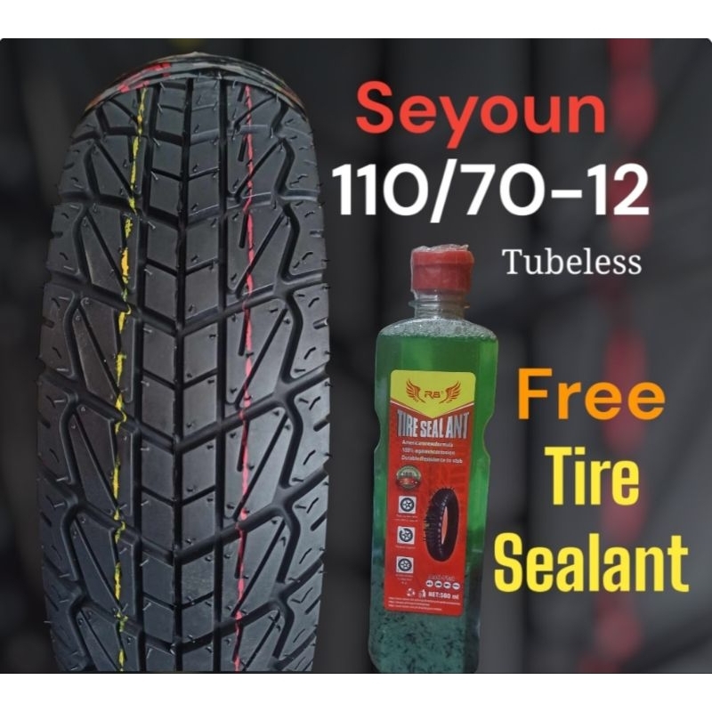 110/70-12 SEYOUN TIRE TUBELESS for FAZZIO | Shopee Philippines