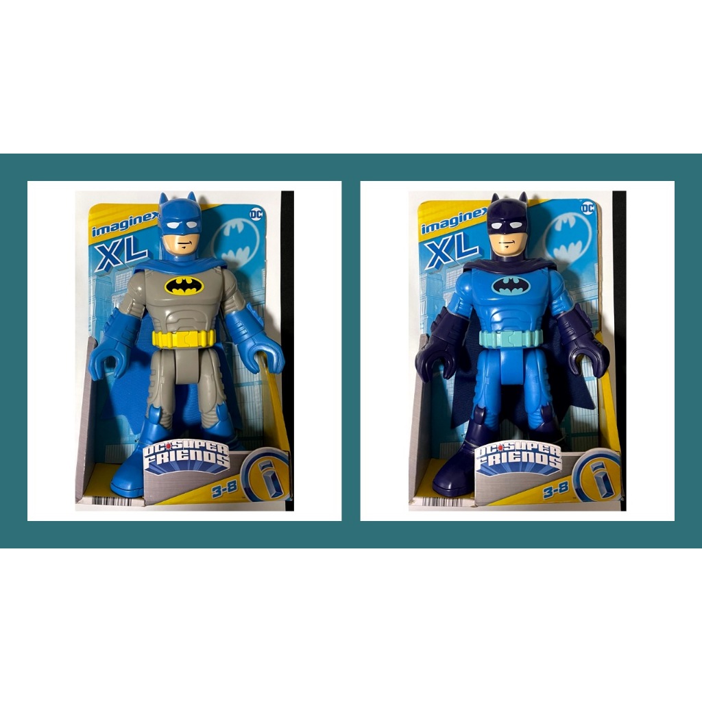 Imaginext XL - DC Super Friends - Batman Gray Suit & Blue Suit (BB6 ...