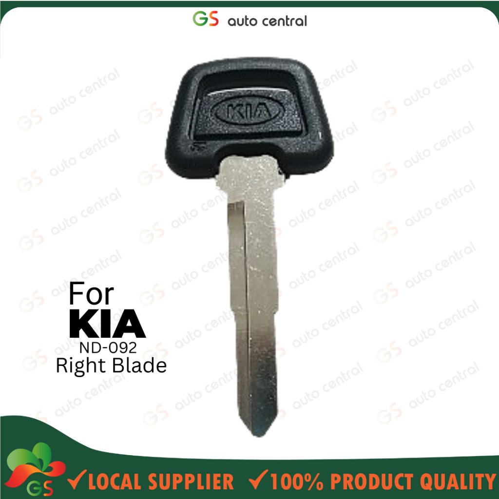 Uncut Blank Car Key 𝗳𝗼𝗿 𝗞𝗜𝗔 RIGHT BLADE PLASTIC HEAD (ND-092) | Shopee ...