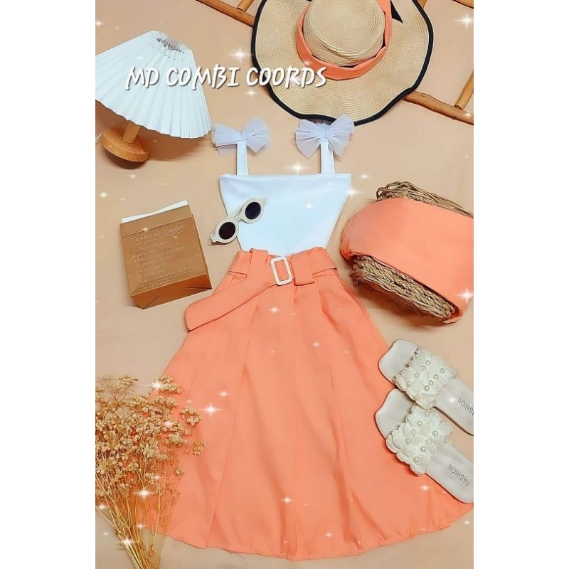 Apricot Color of the Year Dress for Kids 2024 | Maxi dress for kids ...