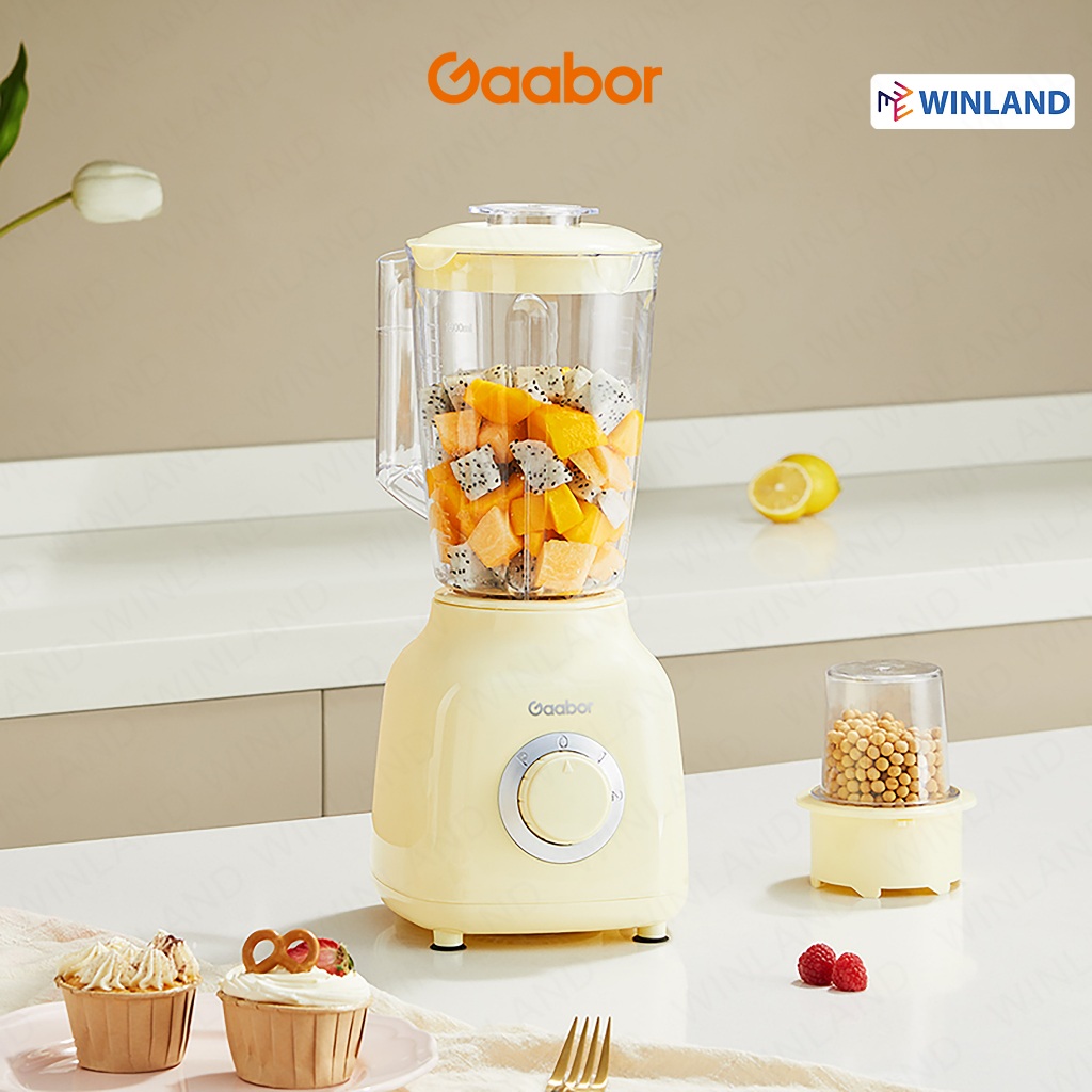 Gaabor by Winland 1.5Liters Heavy Duty Multifunctional Blender 4-Blade ...