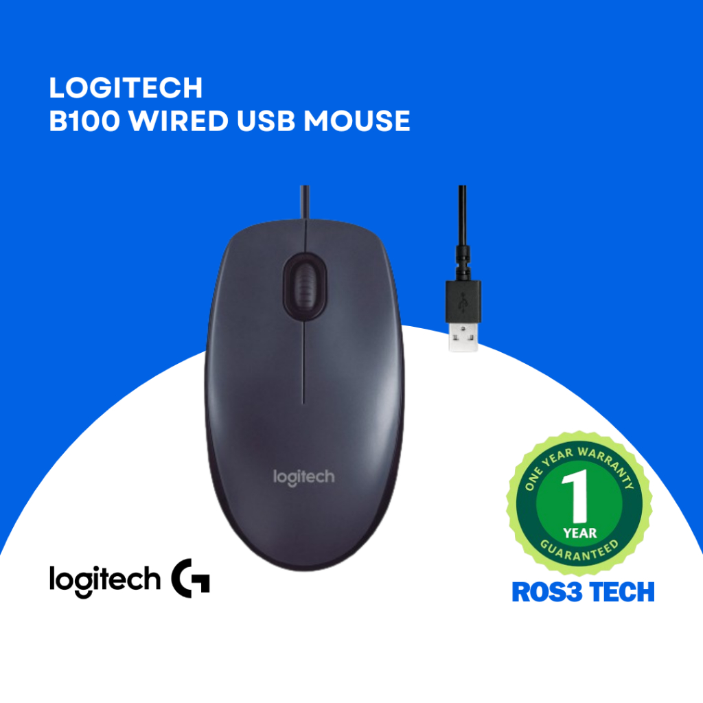Logitech B100 Wired USB Mouse | Shopee Philippines