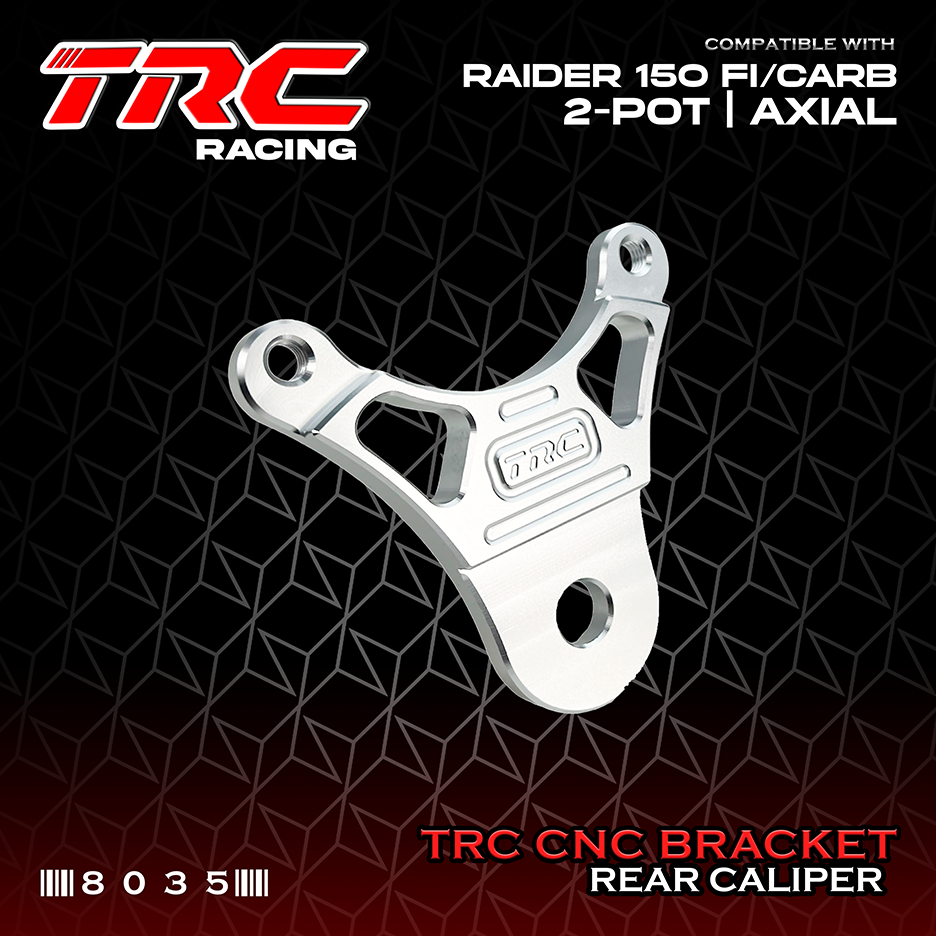 TRC RACING 2POT REAR AXIAL CALIPER BRACKET (190MM DISC) FOR RAIDER 150 ...