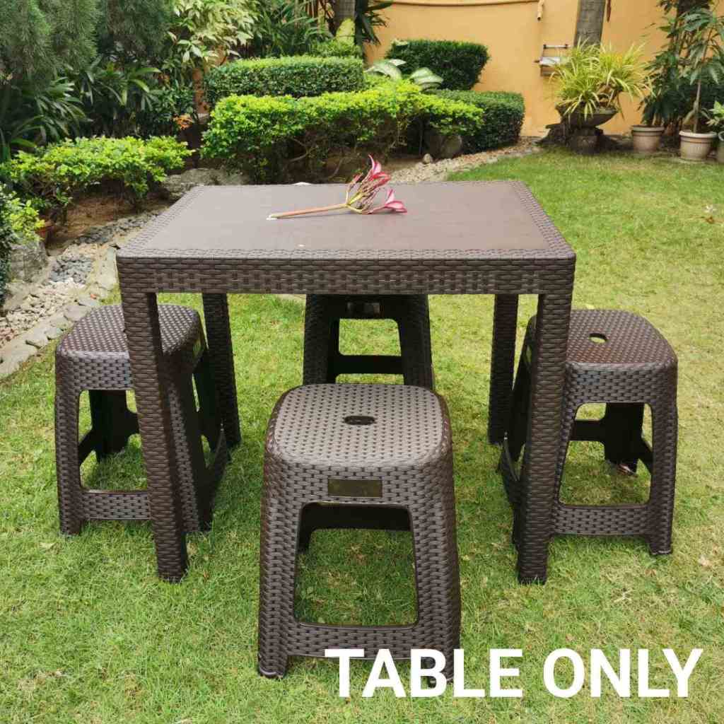 RATTAN DINING TABLE 30X48 RATTAN TABLE / STURDY RECTANGULAR OFFICE ...