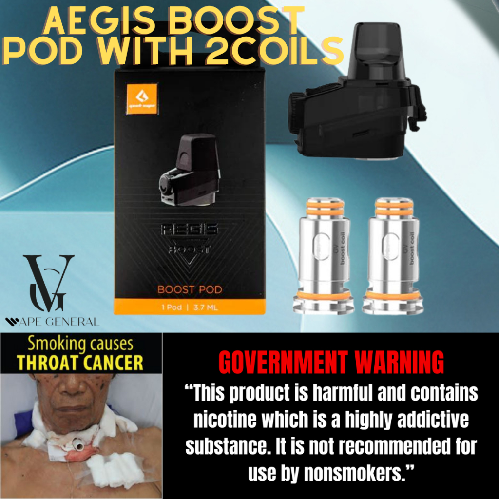 Geek Vape Aegis Boost Pod 3.7ml with 2pcs coil 0.4ohm | Shopee Philippines