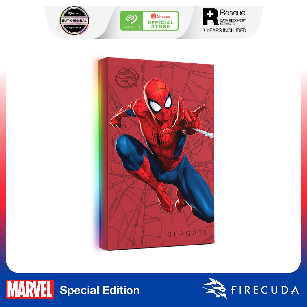 Seagate FireCuda 2TB Marvel Spider-Man Special Edition USB 3.2 Gen 1 ...