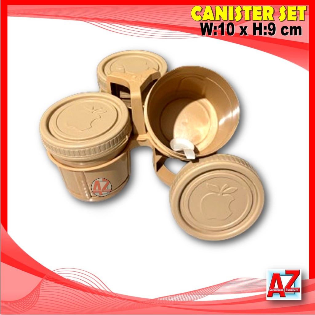 Condiments container with holder & Scooper, coffee , sugar, creamer ...