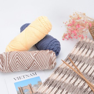 8Ply 100g Milk Cotton Yarn Wool Thread For Knitted Scarf Handmade DIY ...