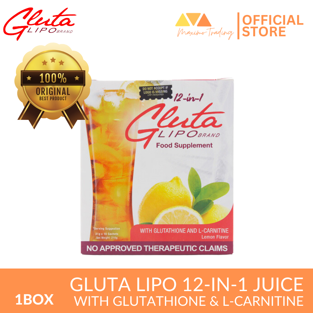 Gluta Lipo 12-in-1 Lemon Iced Tea with Glutathione Garcinia and L ...