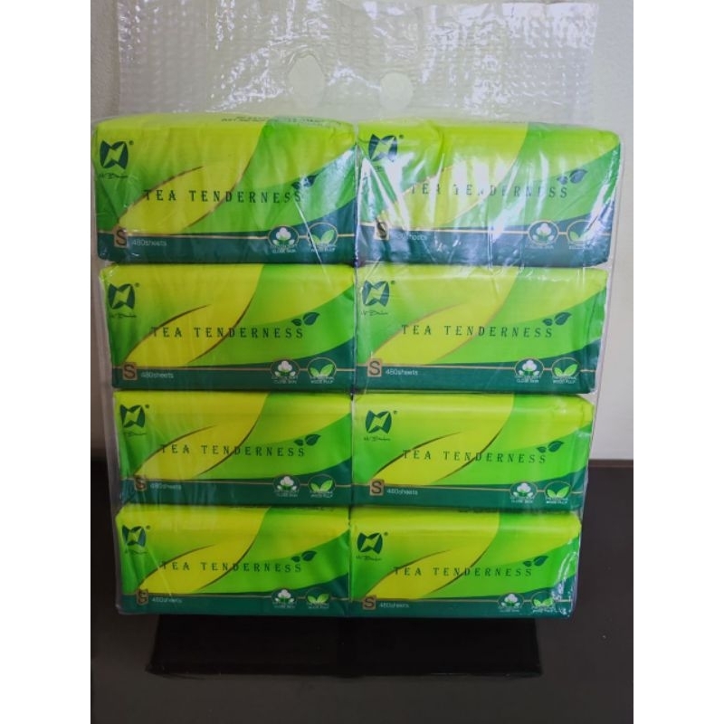 Facial Tissue 4 ply 480 sheets 8 packs disposable inter folded facial ...