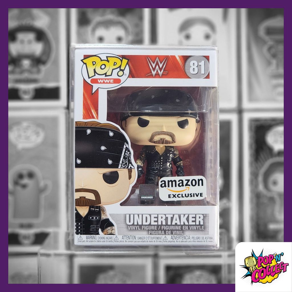 Funko Pop! WWE - Undertaker 81 Amazon Exclusive w/ Free Protector (Sold ...