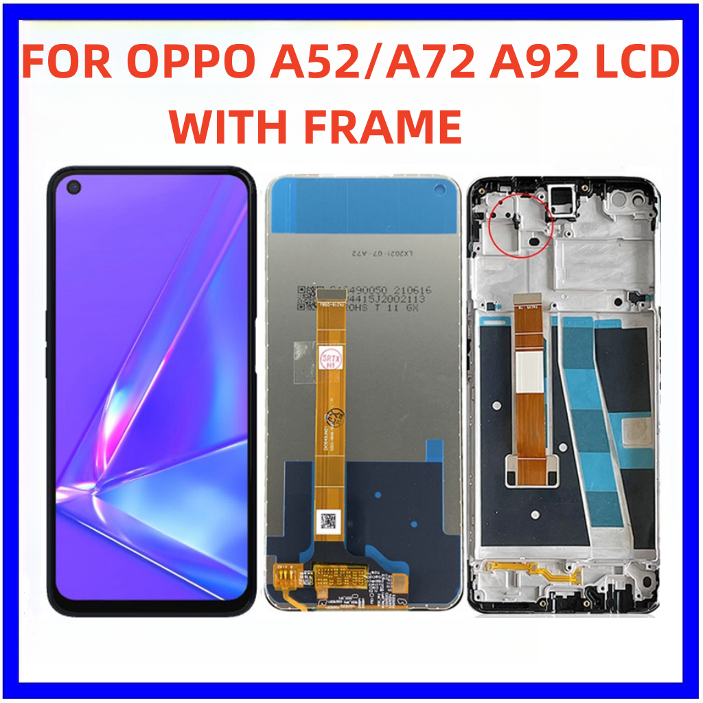 O R I G LCD WITH FRAME For Oppo A52/A72 4G/A72 5G/A92 LCD Display ...