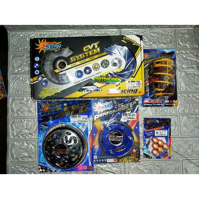SUN CVT Set PULLEY CVT Set AEROX NMAX | Shopee Philippines