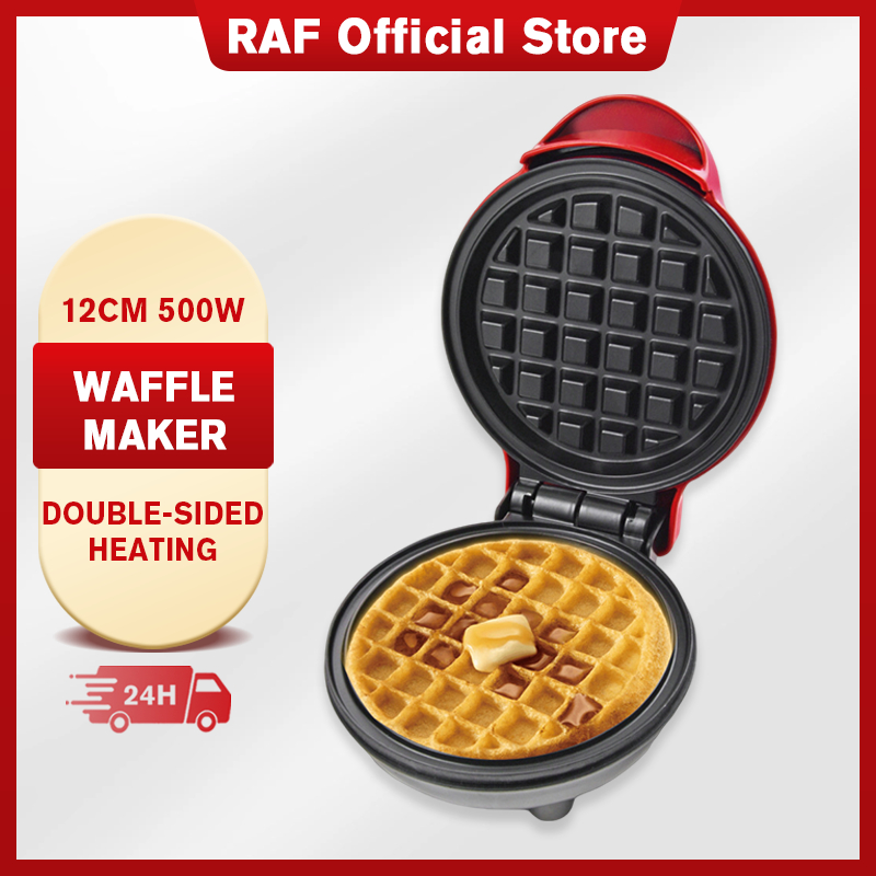RAF Mini Waffle Maker 500W Household Electric Waffle Machine Portable ...