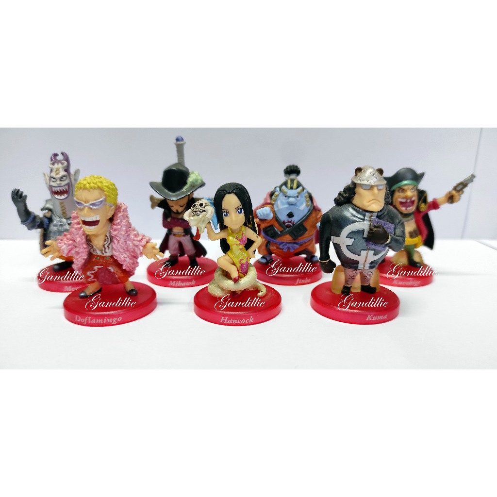 One Piece WCF WARLORD'S SET Figures (HANCOCK BOA, JINBEI, BLACKBEAARD ...