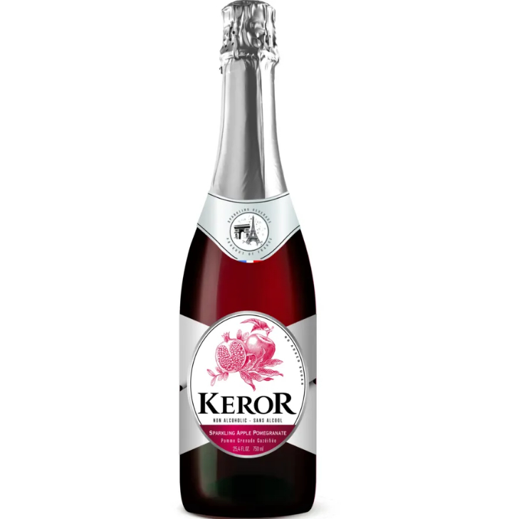 Keror Non Alcoholic Sparkling Apple - Pomegranate Flavor 750ml Made in ...