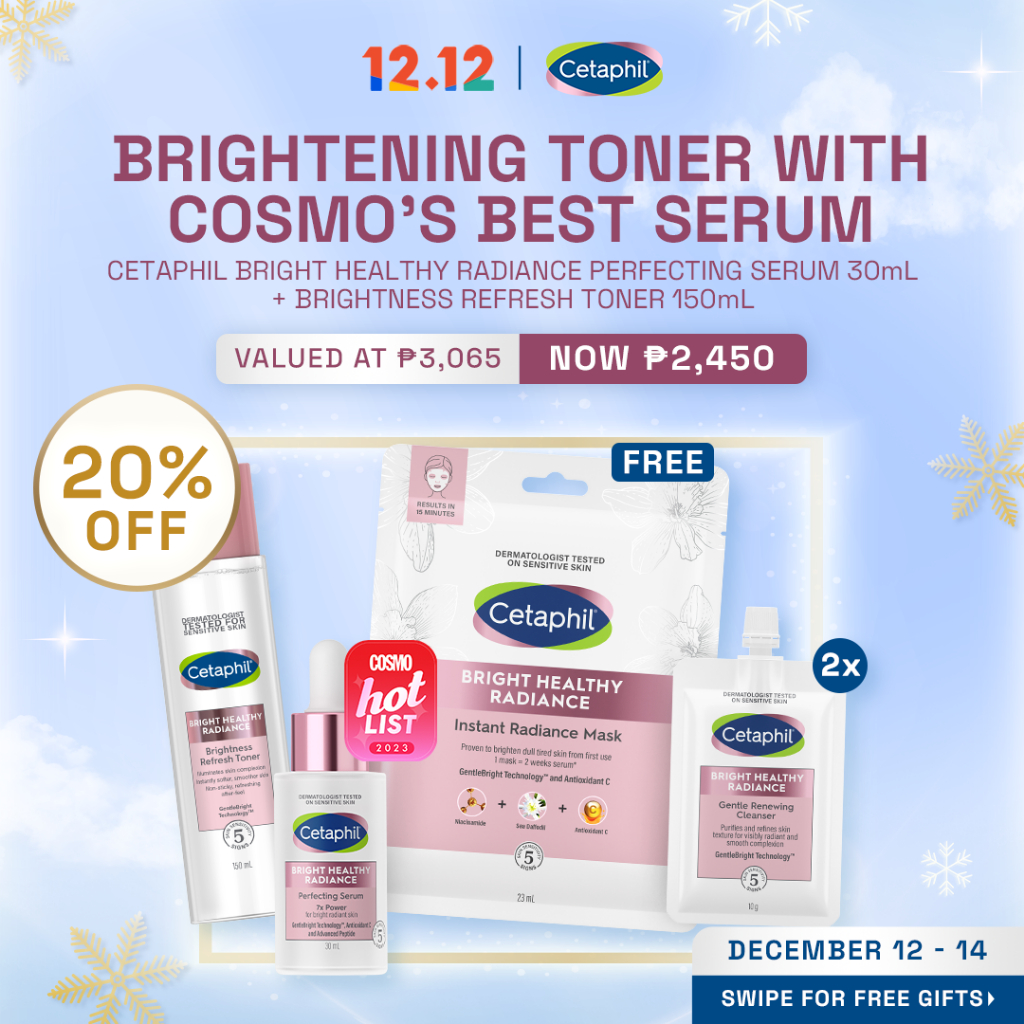 Cetaphil Bright Healthy Radiance Refresh and Target Brightening Power ...