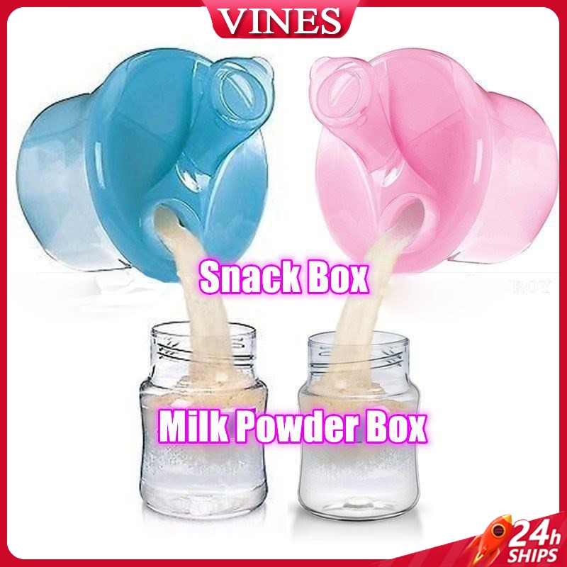 Mini Infant Toddler 3 Grids Formula Milk Powder Storage Dispenser Baby ...