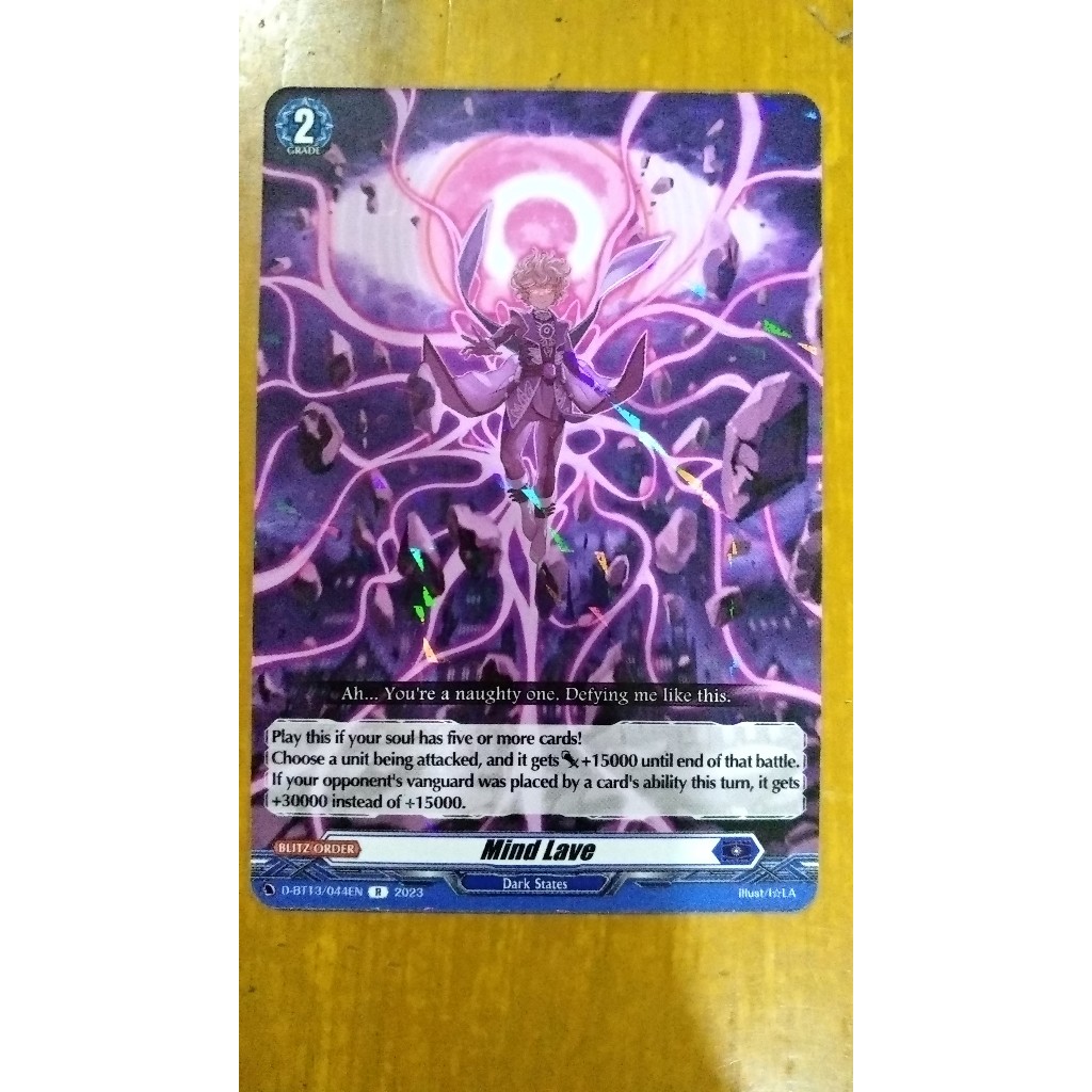 CFV Mind Lave R D-BT13 Cardfight Vanguard English Dark States | Shopee ...