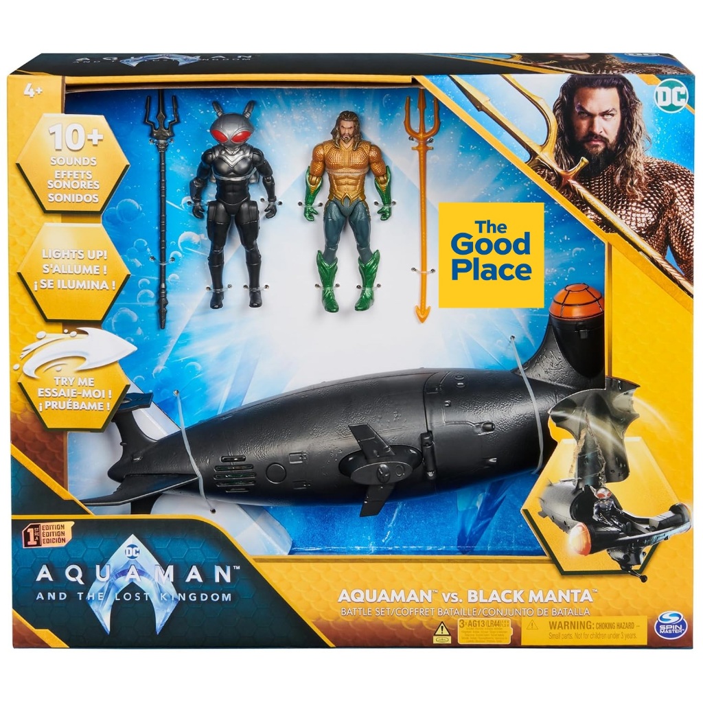 SPIN MASTER Aquaman vs Black Manta Battle Set Figures 4-inch Scale ...