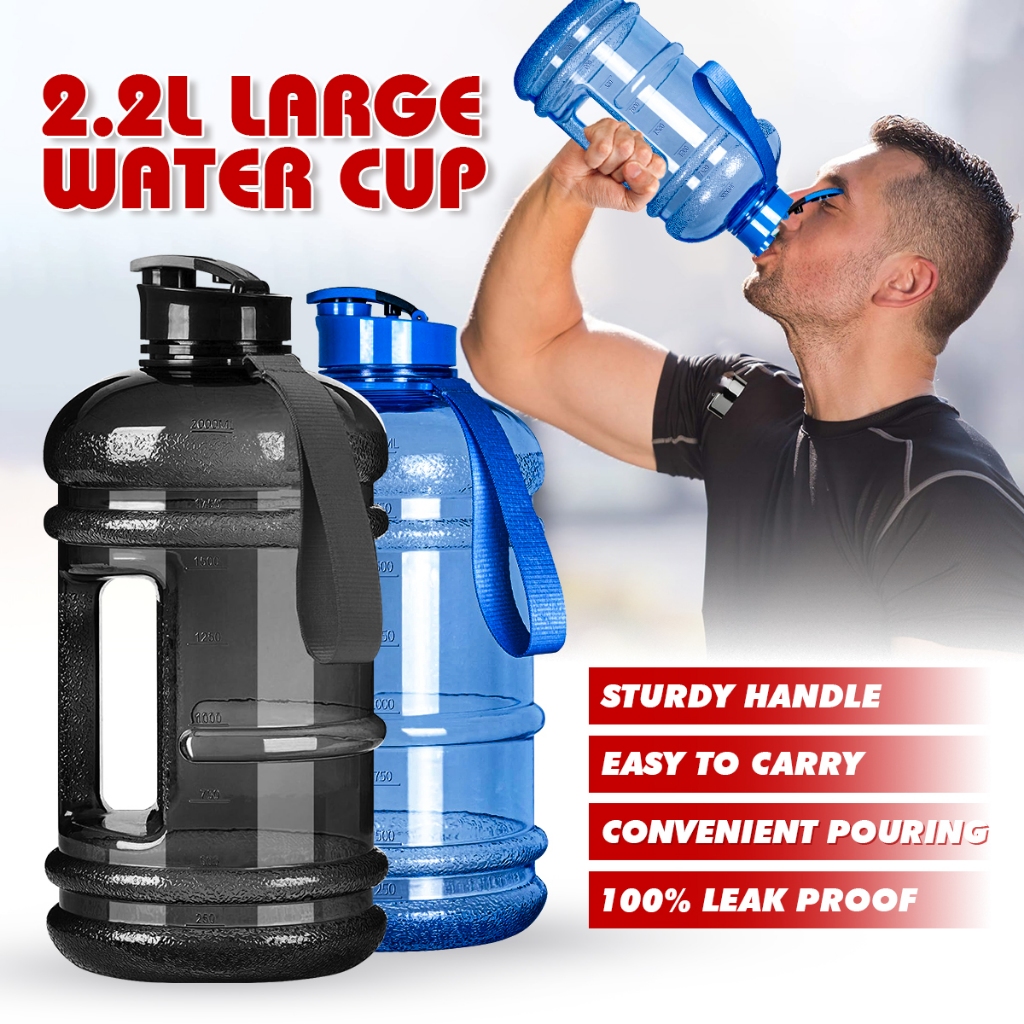 Tumbler 2 Liter Water Bottle Large-capacity Half Gallon Gym Sport Camping Outdoor Big Water ...