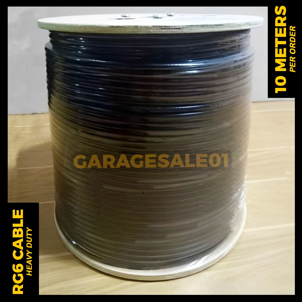 10 Meters RG6 Original Cable Wires Black Heavy Duty | Shopee Philippines