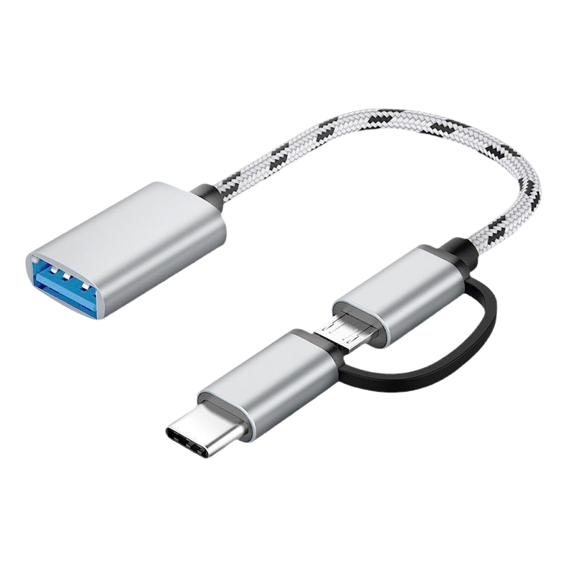 2 in 1 USB 3.0 OTG Adapter Micro USB+Type-C Connector USB Interface ...