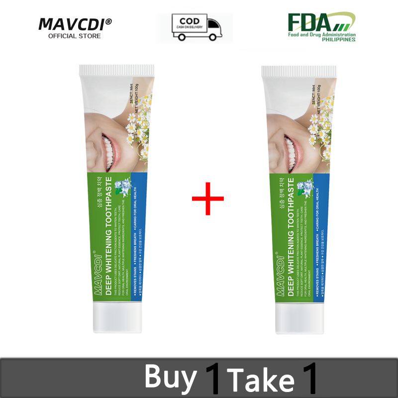 MAVCDI Whitening Toothpaste Easy solution for yellow teeth, tooth ...