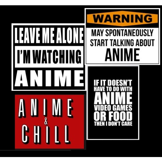 Anime Statement Quote Stickers For Freebie Gift | Shopee Philippines