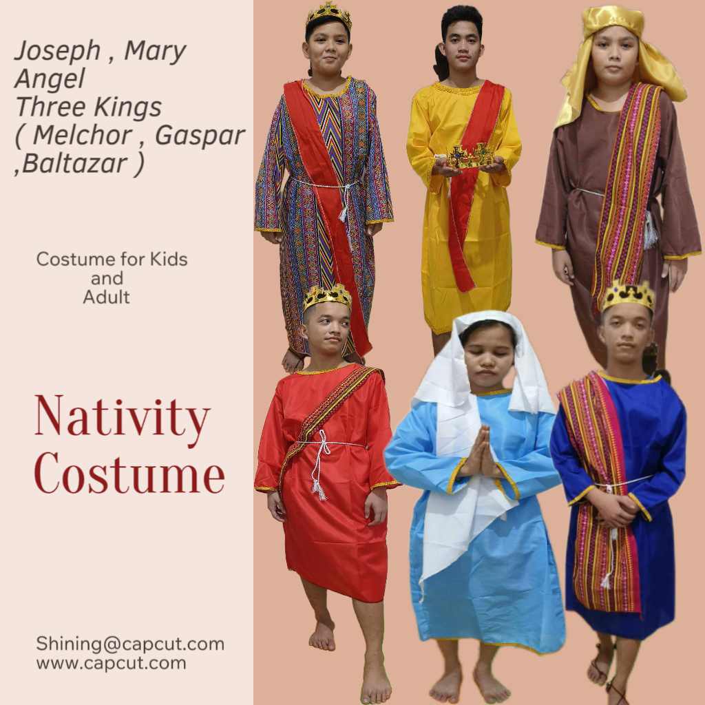 1SS' SHINING/3 KINGS COSTUMES , JOSEPH , MARY , ANGEL COSTUME AND ANGEL ...