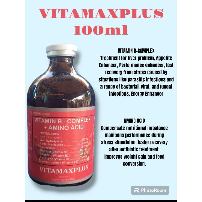 VITAMAX-PLUS vit.B Complex+ amino acid | Shopee Philippines