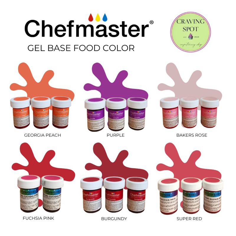 CHEFMASTER GEL BASE FOOD COLOR DARK COLOR | Shopee Philippines