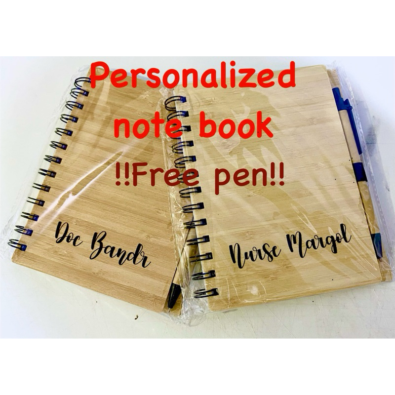 personalized notebook with FREE pen | Shopee Philippines