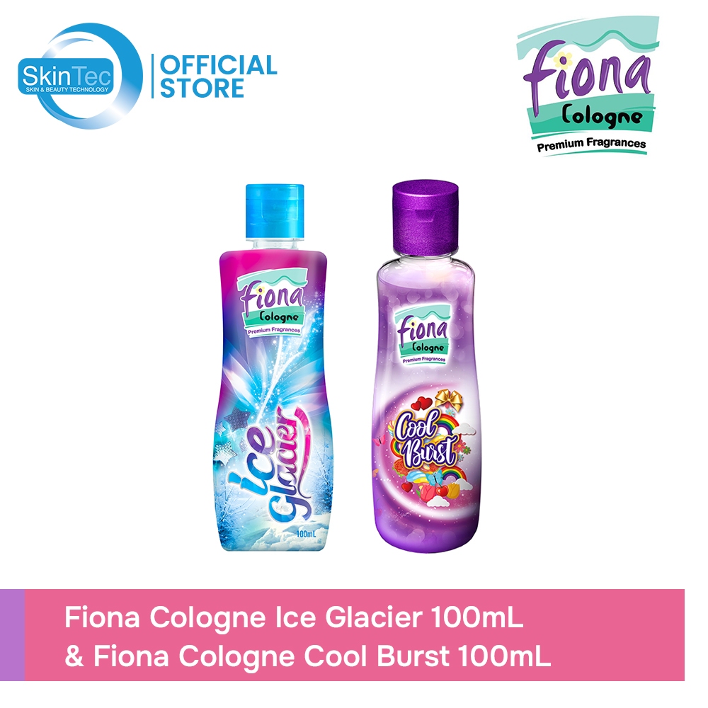 Fiona Cologne Ice Glacier Flip Top (100ml) + Fiona Cool Burst Cologne ...