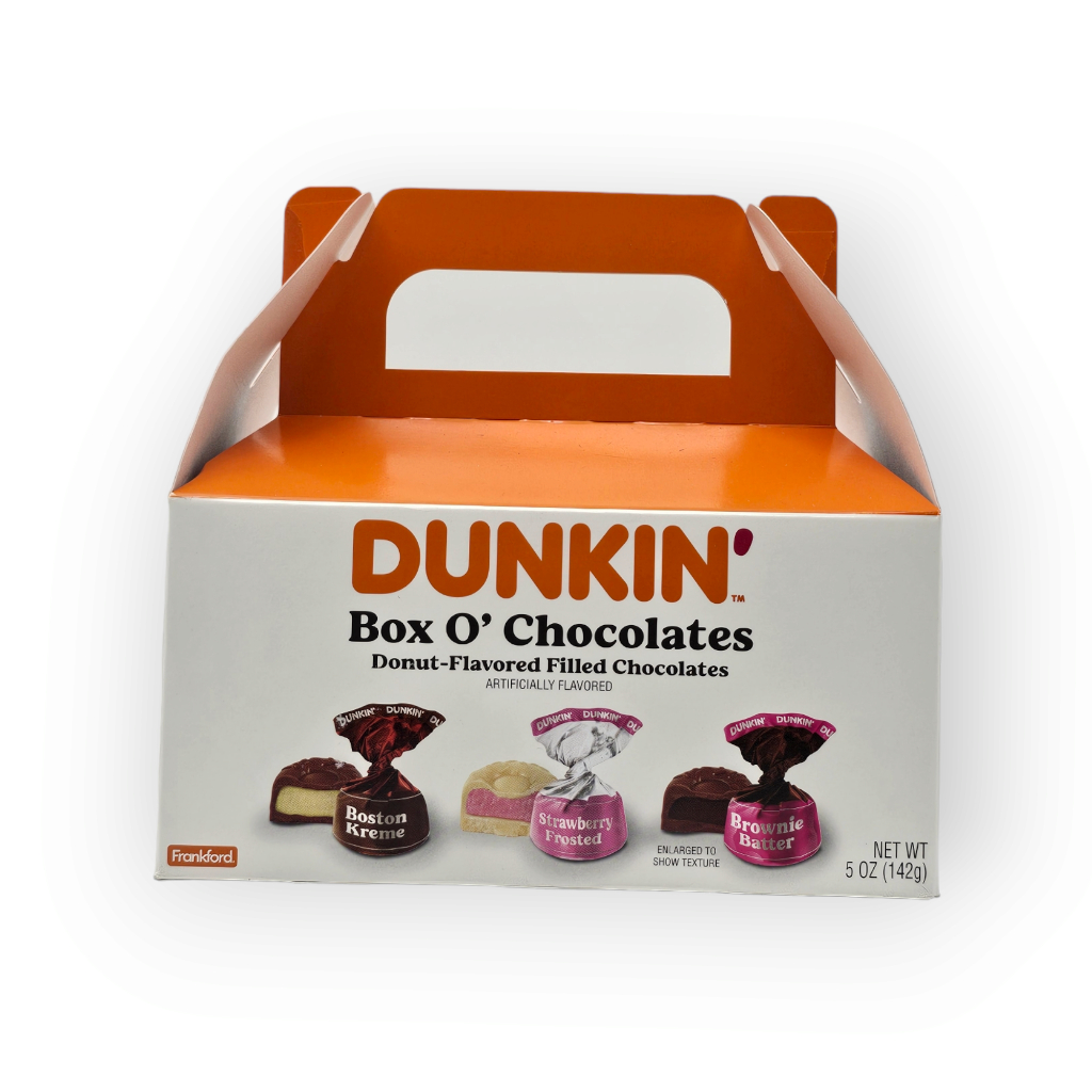 (Poland) Dunkin' Box O' Chocolates. Donut-Flavored Filled. 142 grams ...