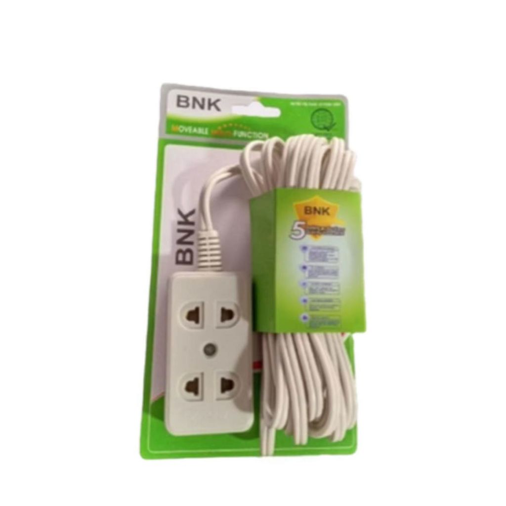 BNK EXTENSION WIRE/POWER OUTLET CORD EXTENSION 5Meters ( 3-G&4-G ) | Shopee Philippines